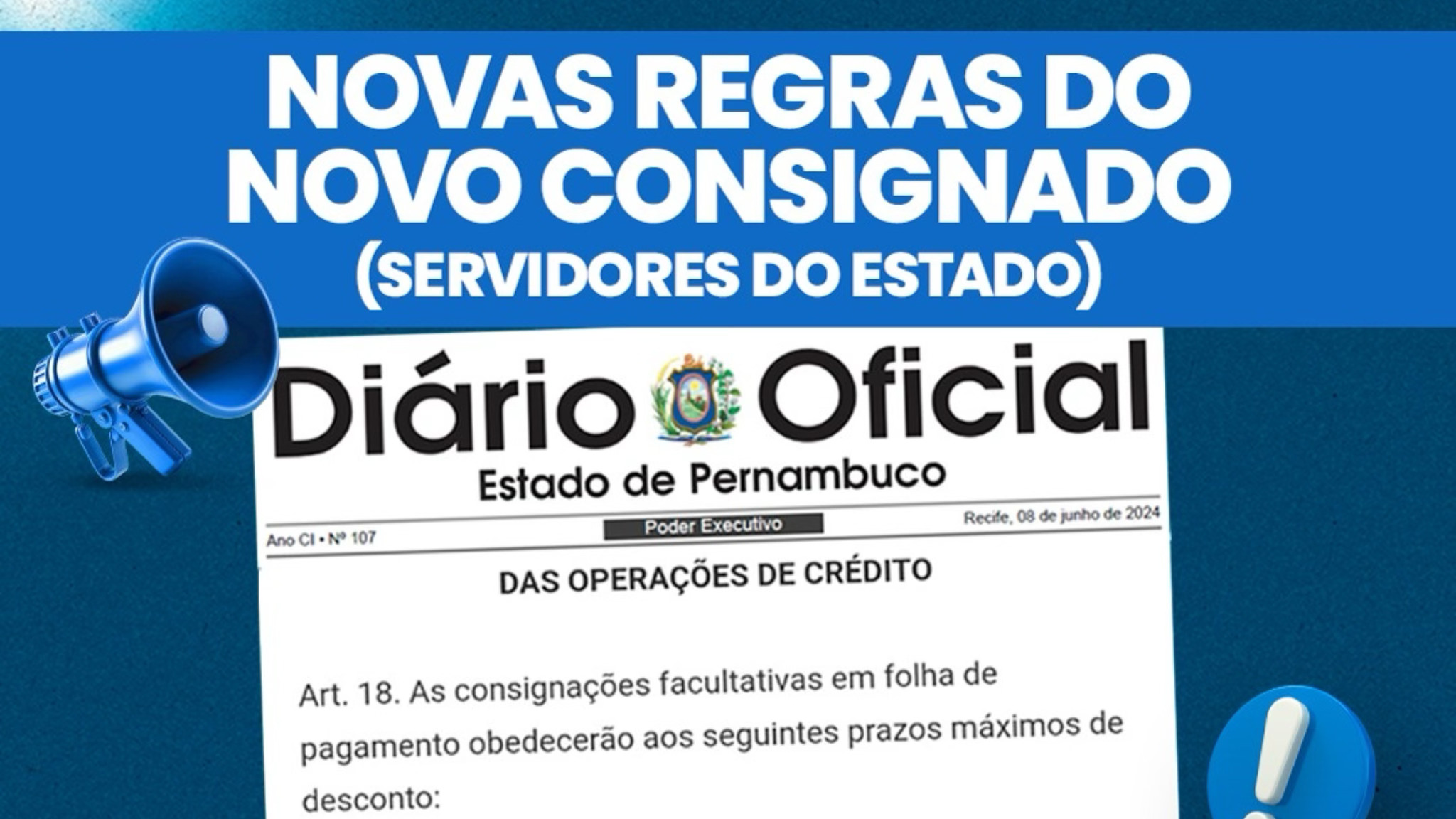 Atenção as novas regras do consignado! - ACS/PE